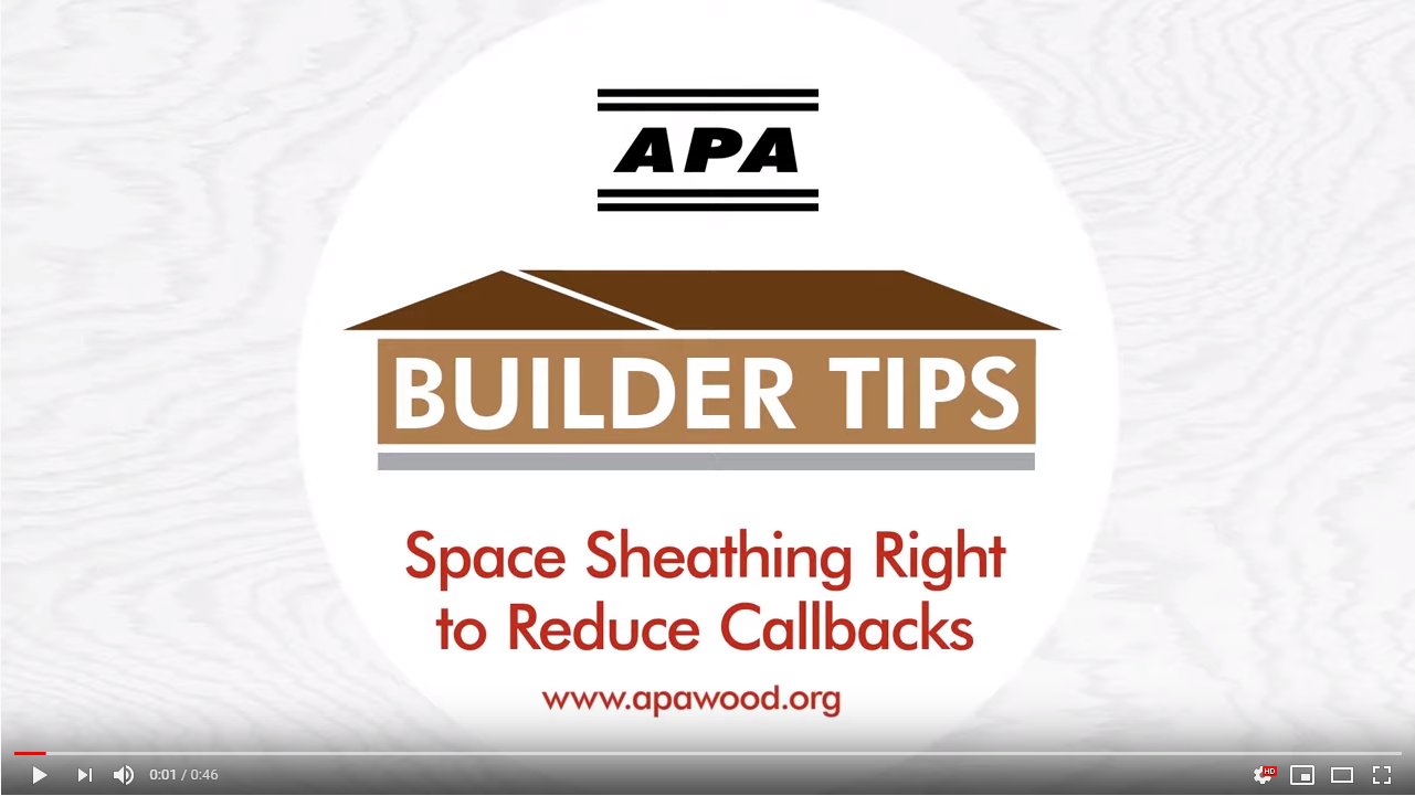 Tolko reminds you to properly space panels to prevent buckling